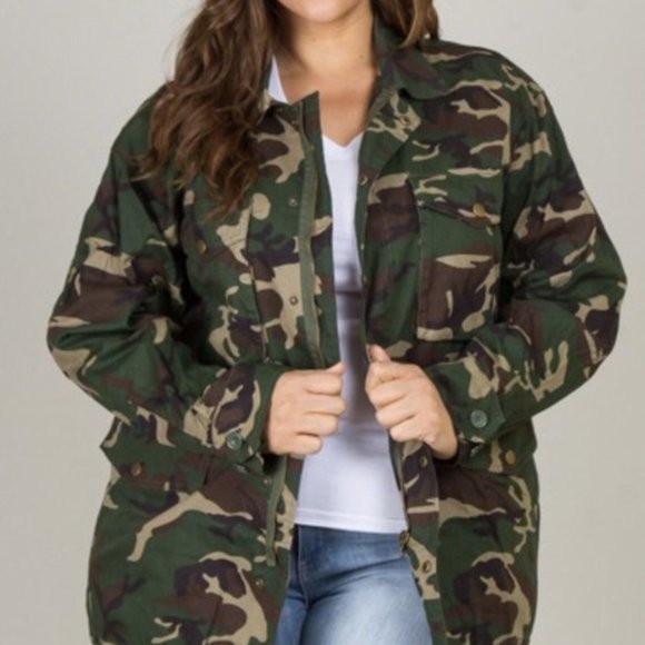 Jackets & Coats | Unisex Camouflage Utility Jacket | Poshmark